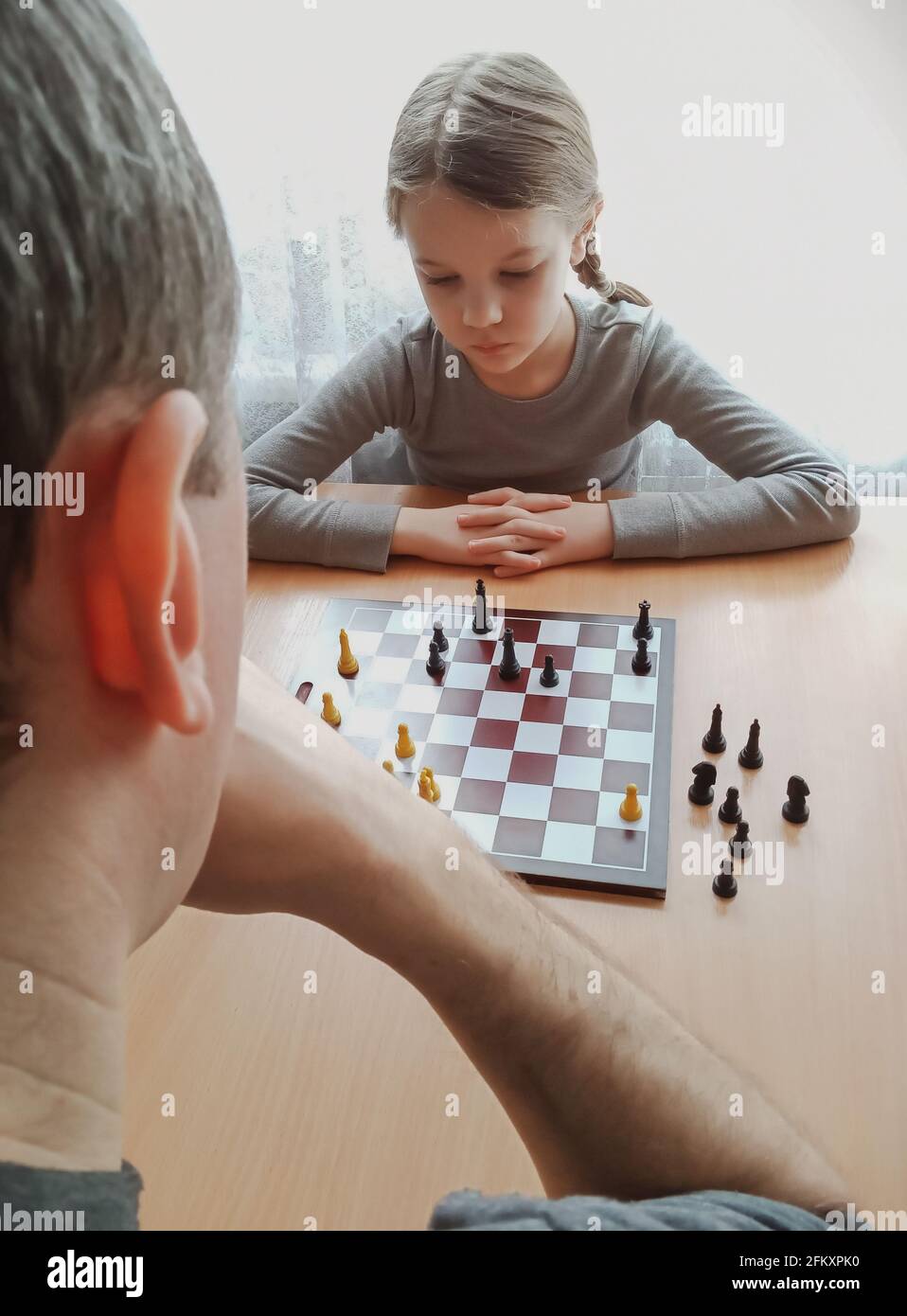 Chess board top view hi-res stock photography and images - Alamy