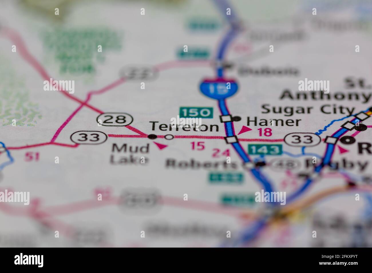 Map of terreton hi-res stock photography and images - Alamy