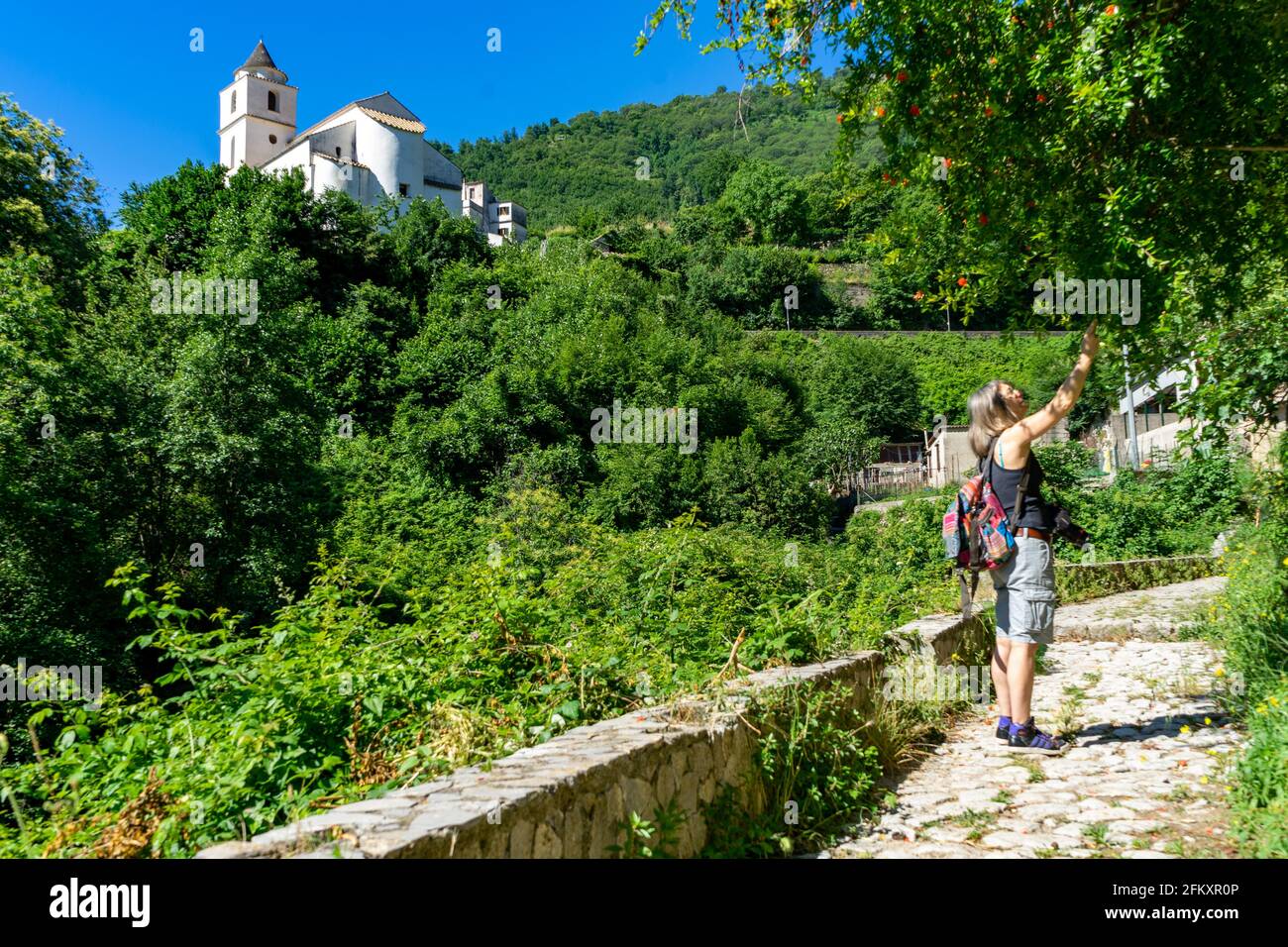 trekking on the paths of Ravello and the Amalfi coast Stock Photo - Alamy