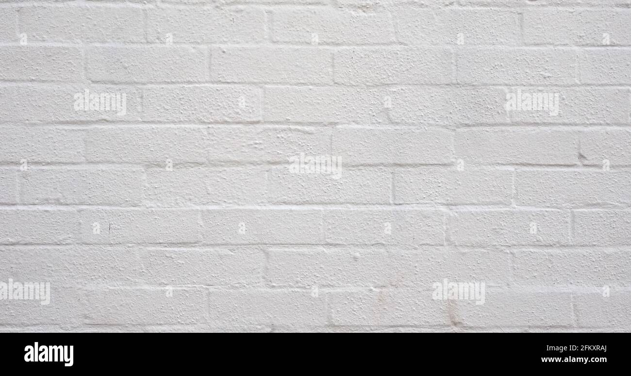 wide 4K white brick texture useful as a background Stock Photo - Alamy