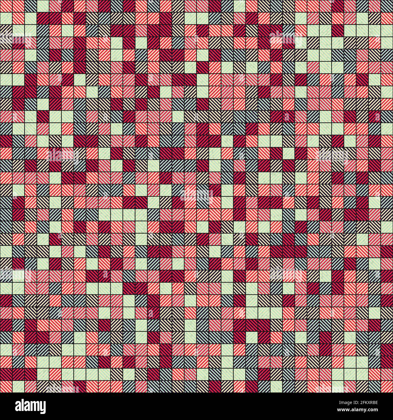 Abstract Geometrical generative computational art illustration Stock ...