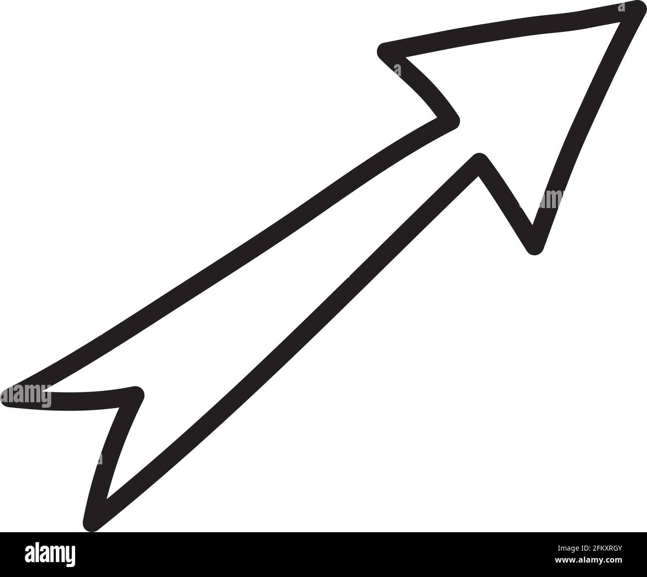 bold arrow with tail icon Stock Vector Image & Art - Alamy