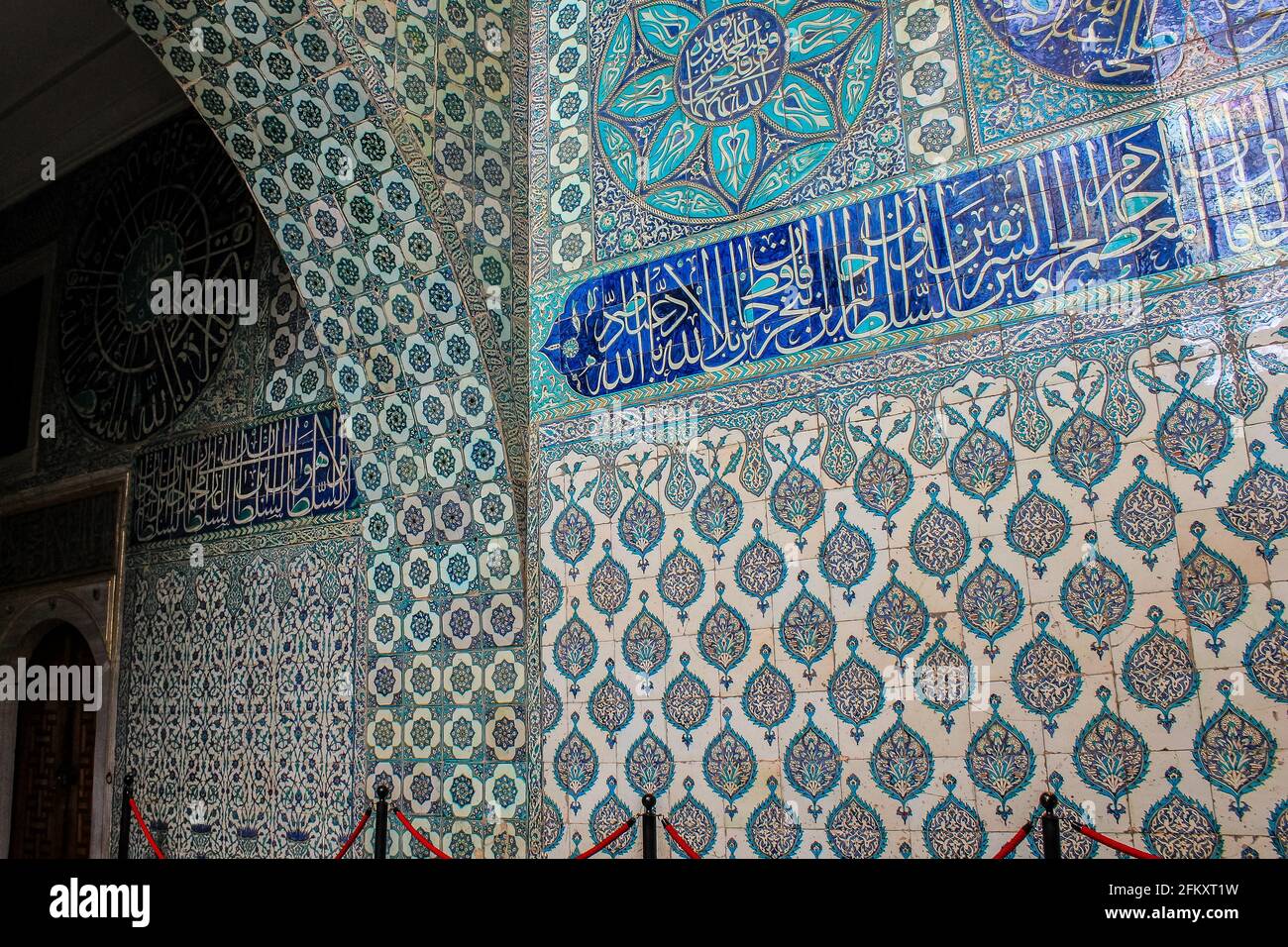 Istanbul, Turkey - May 13, 2013: Tiled Walls in Topkapi Palace Stock ...
