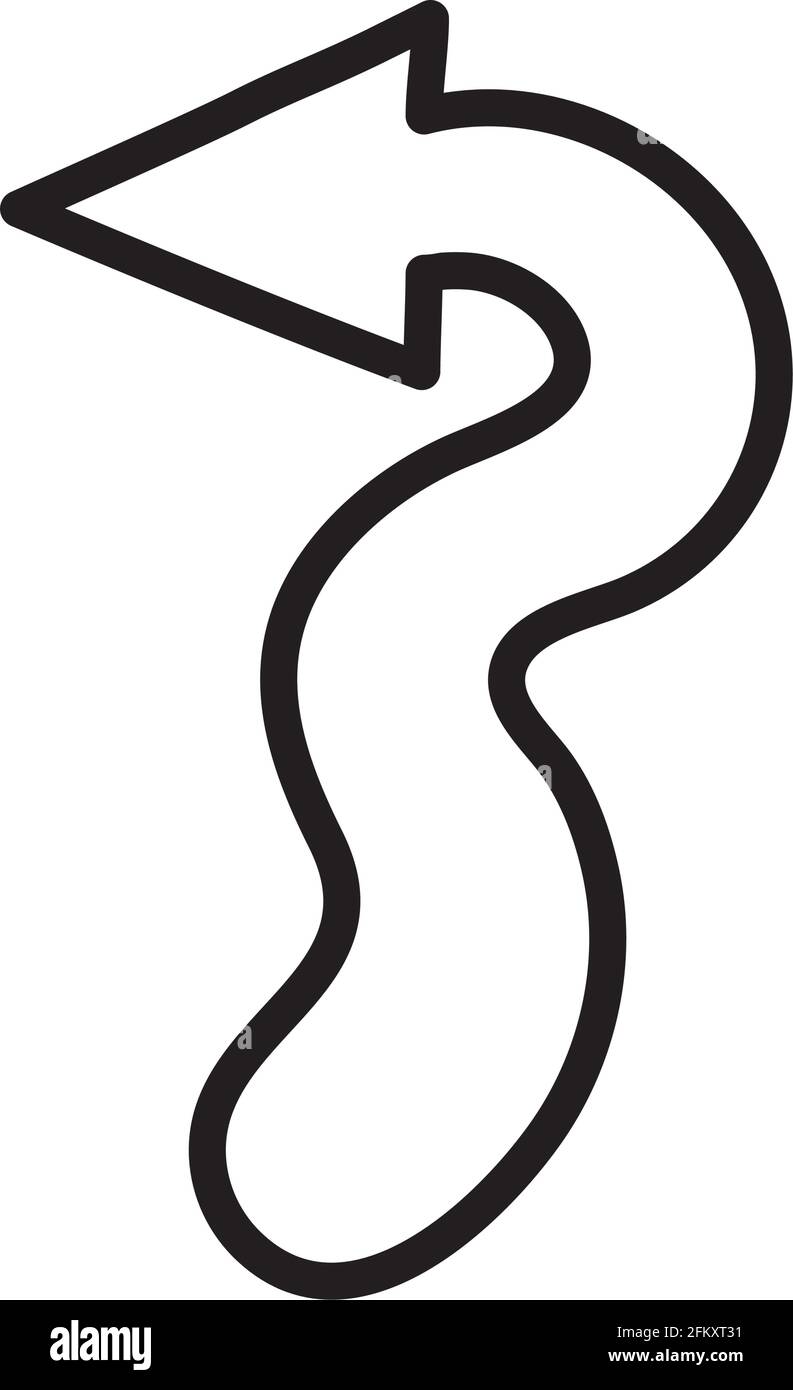 flexible arrow on white background Stock Vector Image & Art - Alamy