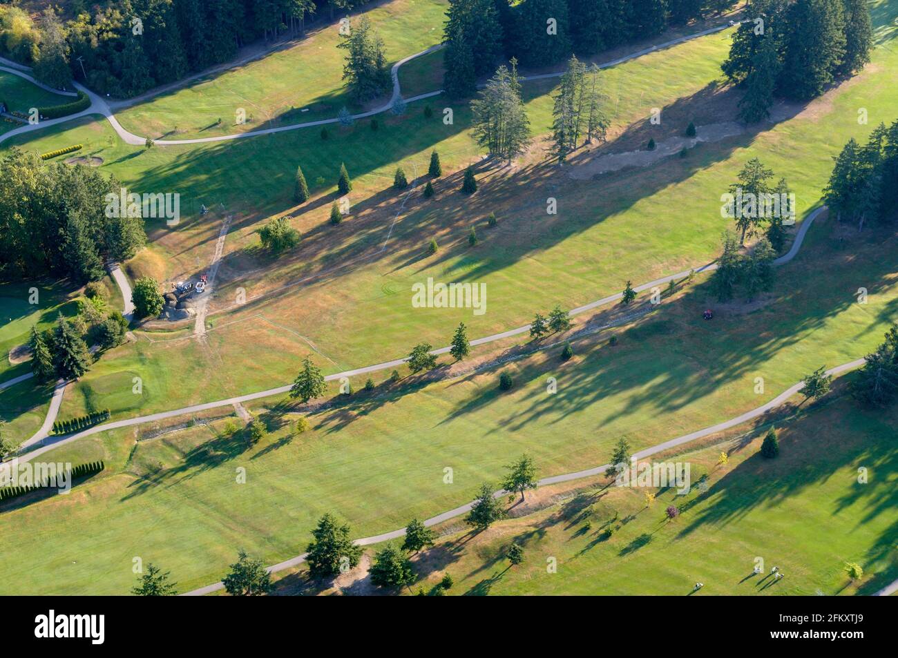 Cowichan Golf and Country Club aerial photograph, Duncan, Vancouver ...