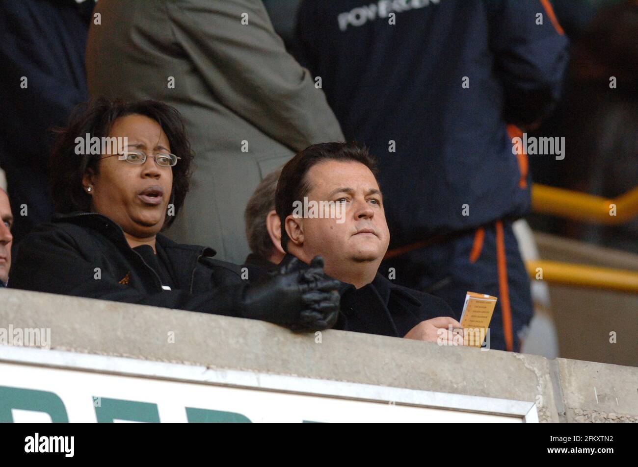 Wolverhampton wanderers chief executive jez moxey and wife babette ...