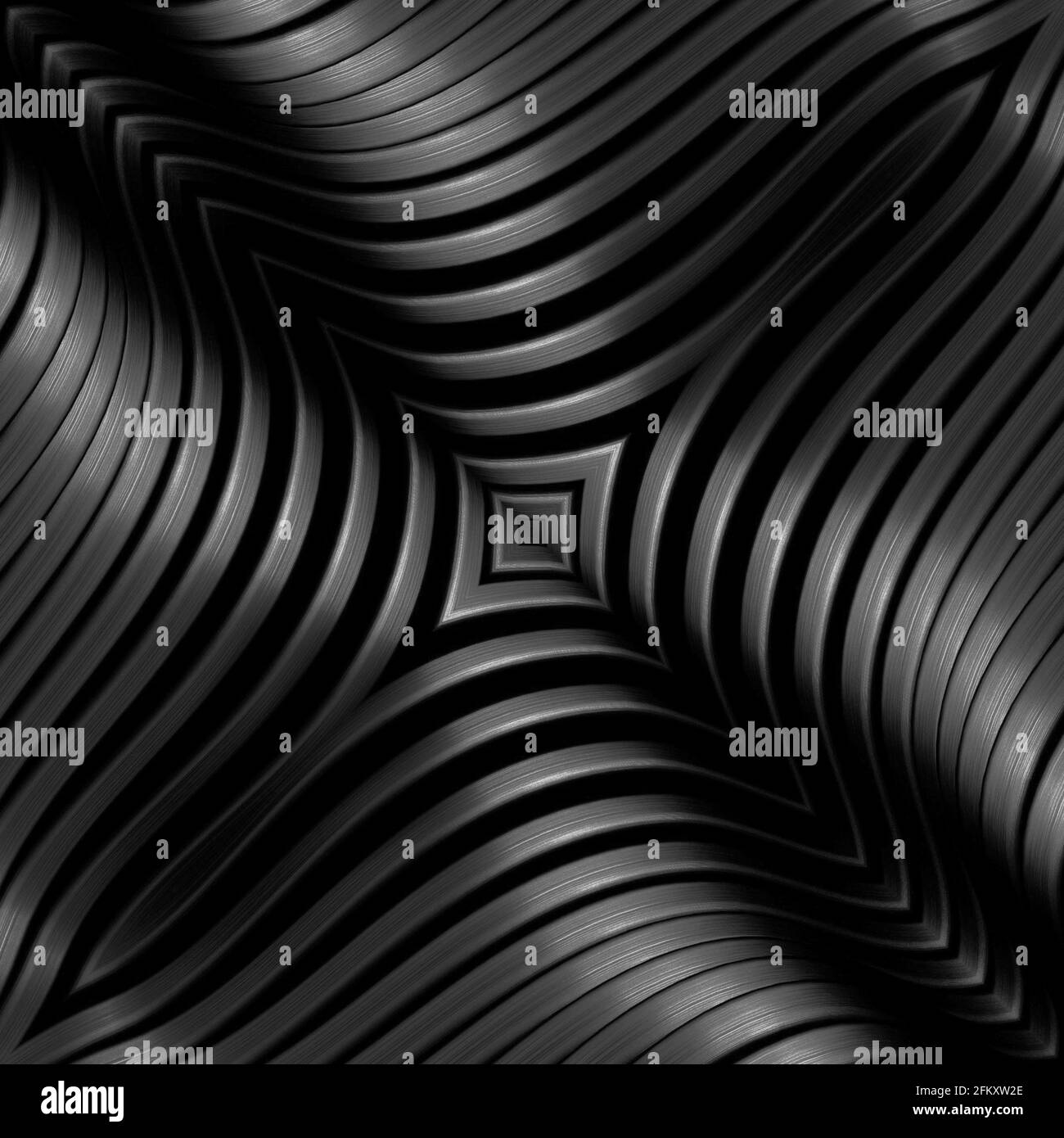 Curves of the metal grating, the steel sheen, the abstract background ...