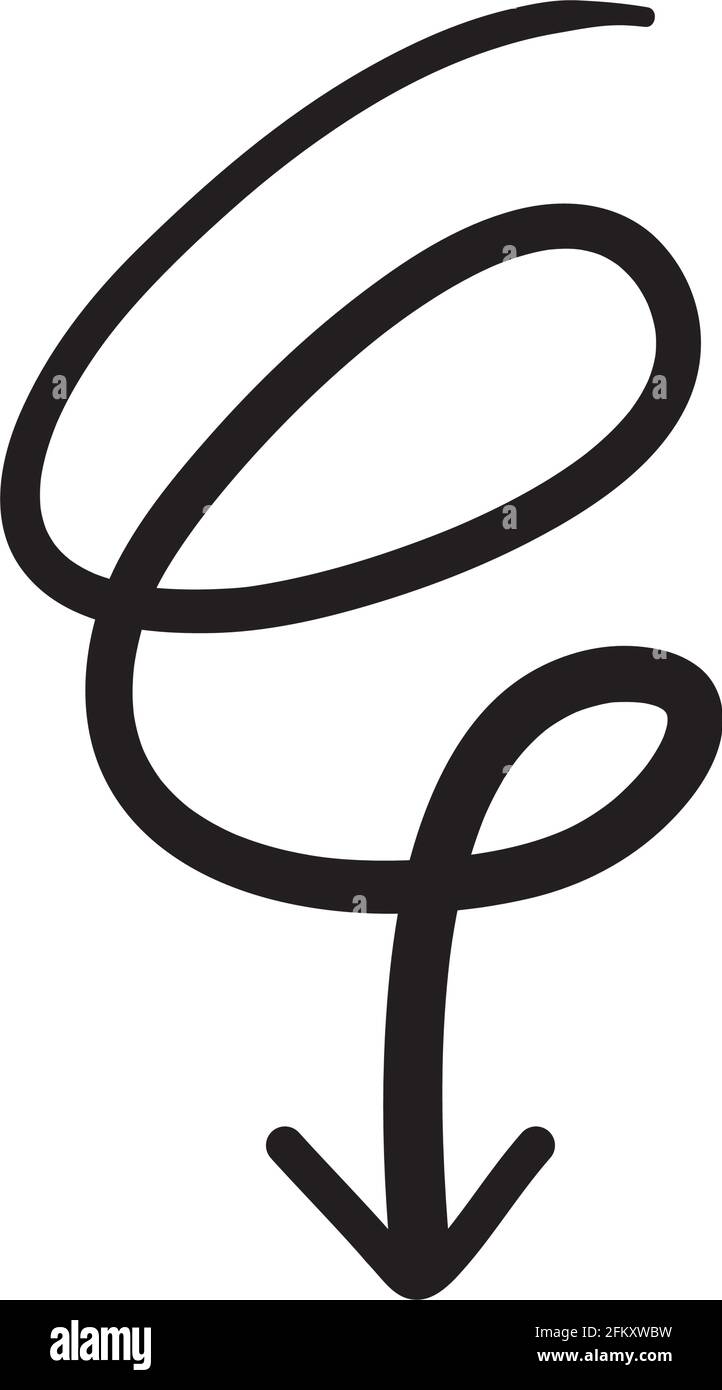 Curly arrow hi-res stock photography and images - Alamy