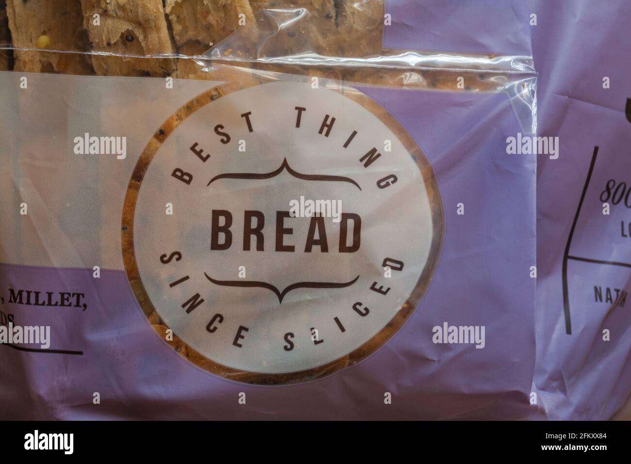 Best thing since sliced bread symbol on loaf of Super Seeded bread from ...