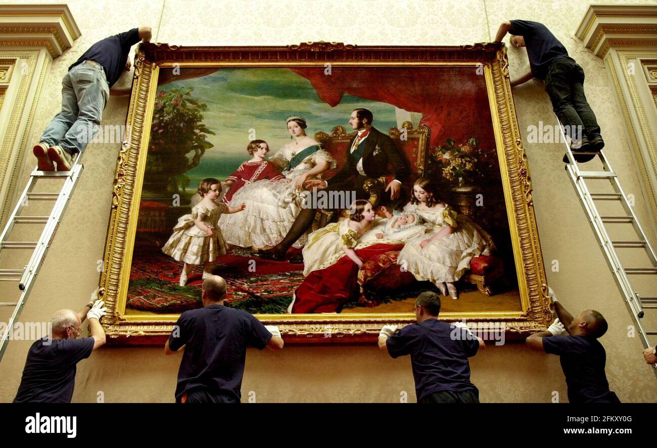 FRANZ XAVER WINTERHALTER'S HUGE PORTRAIT OF QUEEN VICTORIA, PRINCE ...