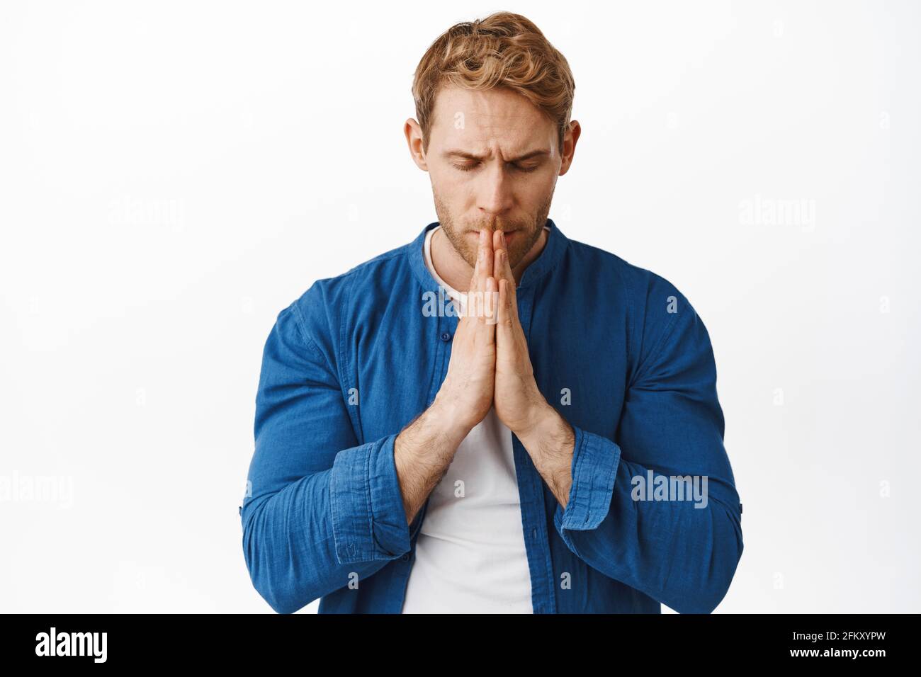 Praying begging hand gesture isolated hi-res stock photography and ...