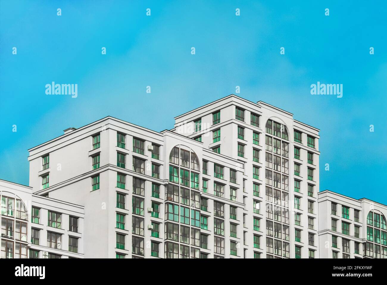 Construction of a new modern city building. Development of new ...