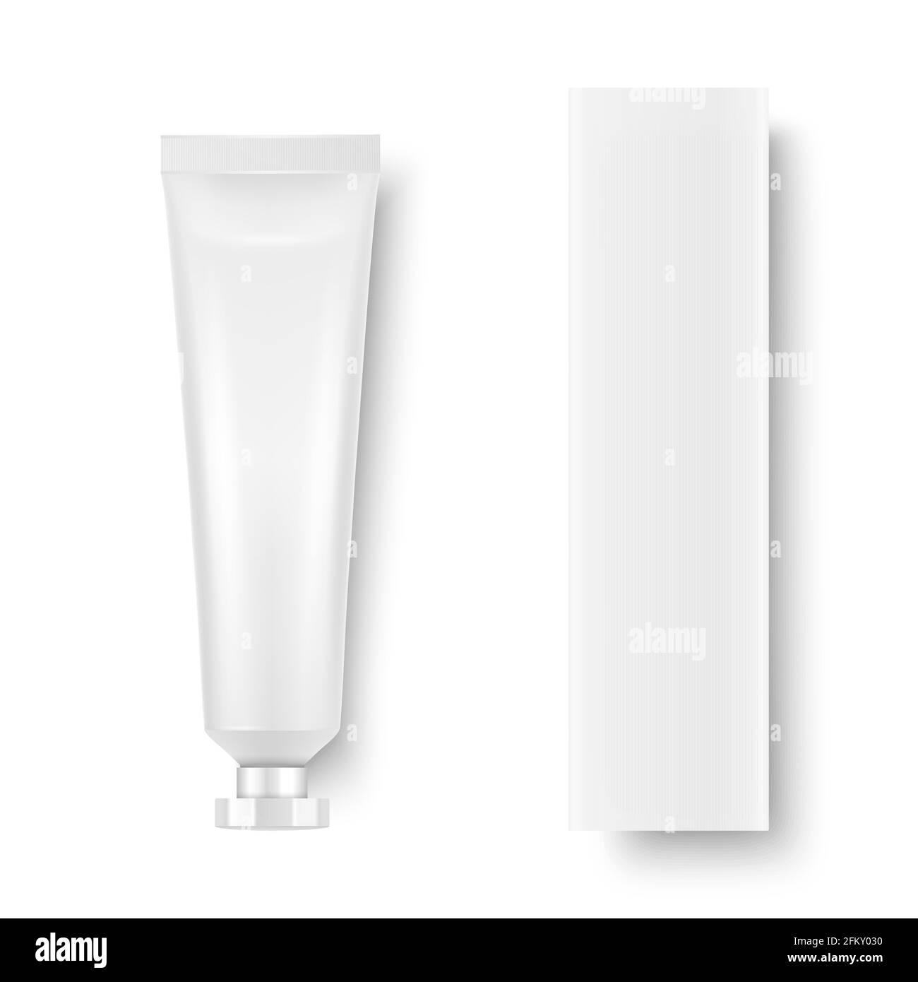 Vector 3d Realistic Plastic, Metal White Tooth Paste, Cream Tube ...