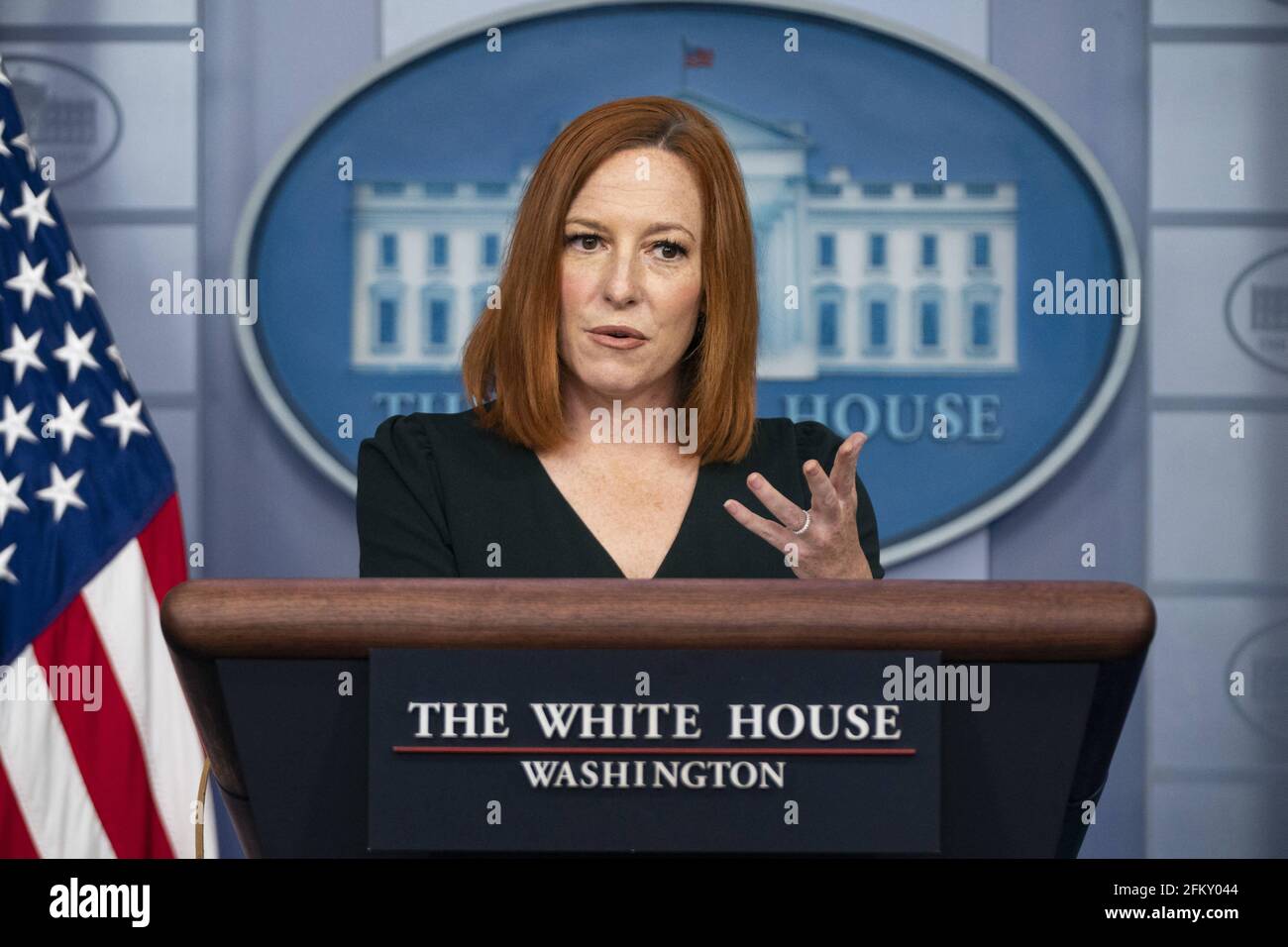 White House Press Secretary Jen Psaki speaks during her daily press ...