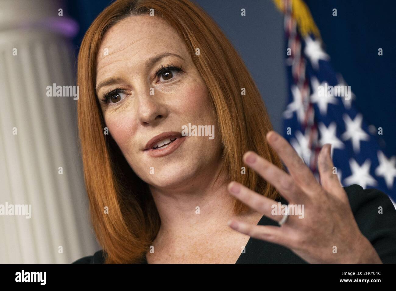 White House Press Secretary Jen Psaki speaks during her daily press ...