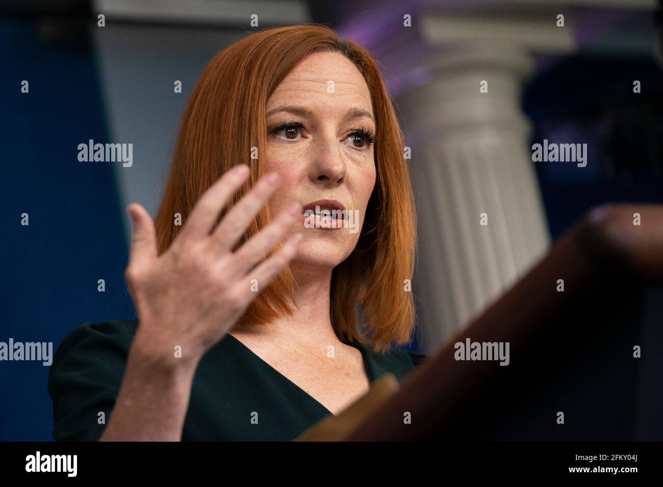 White House Press Secretary Jen Psaki speaks during her daily press ...