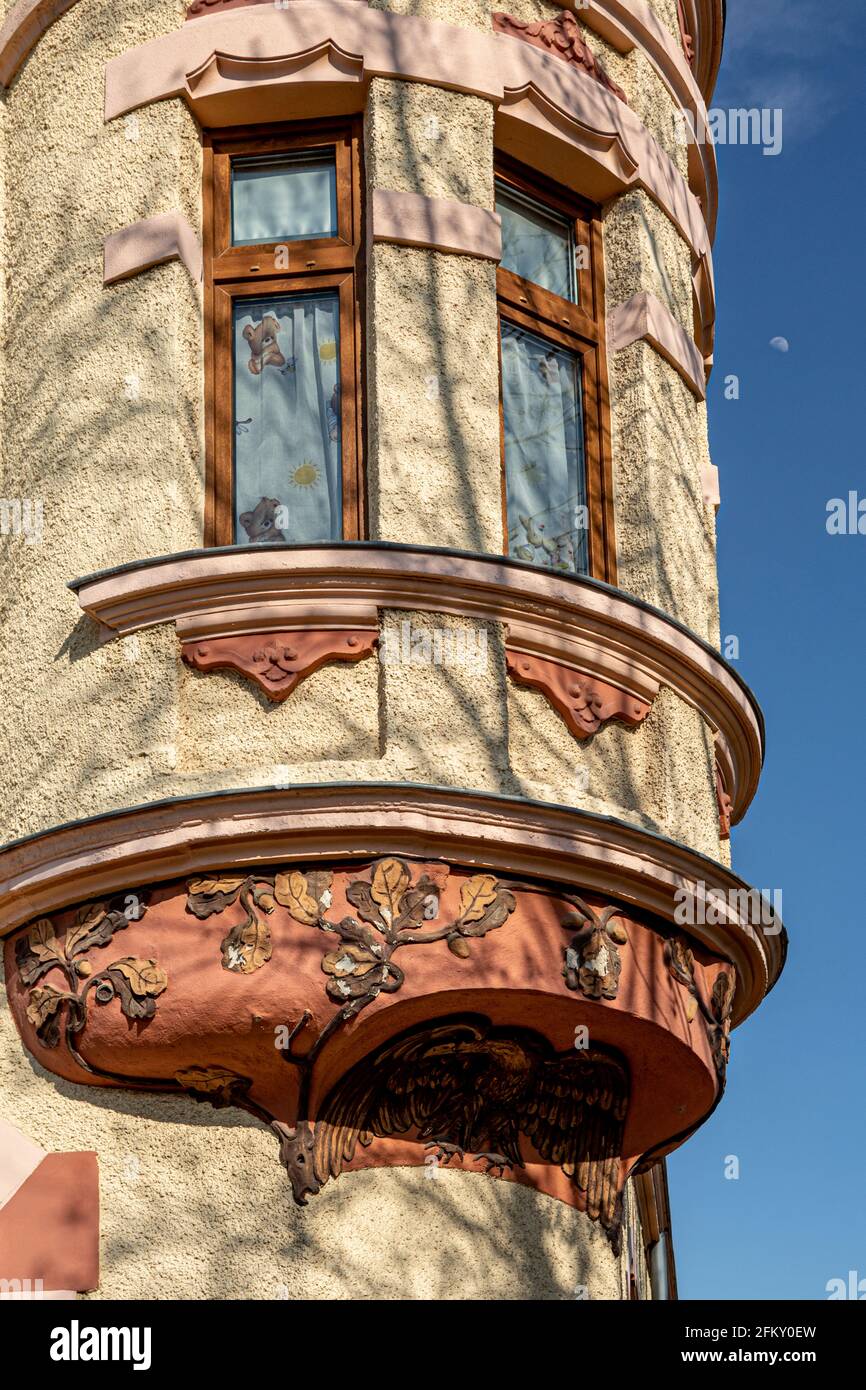 Semicircular Bay Window With Windows On The Corner Of A Residential ...