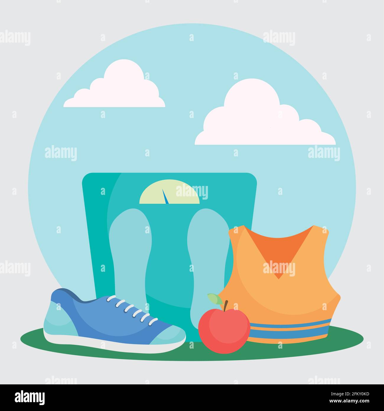 firness and exercise illustration design Stock Vector Image & Art - Alamy