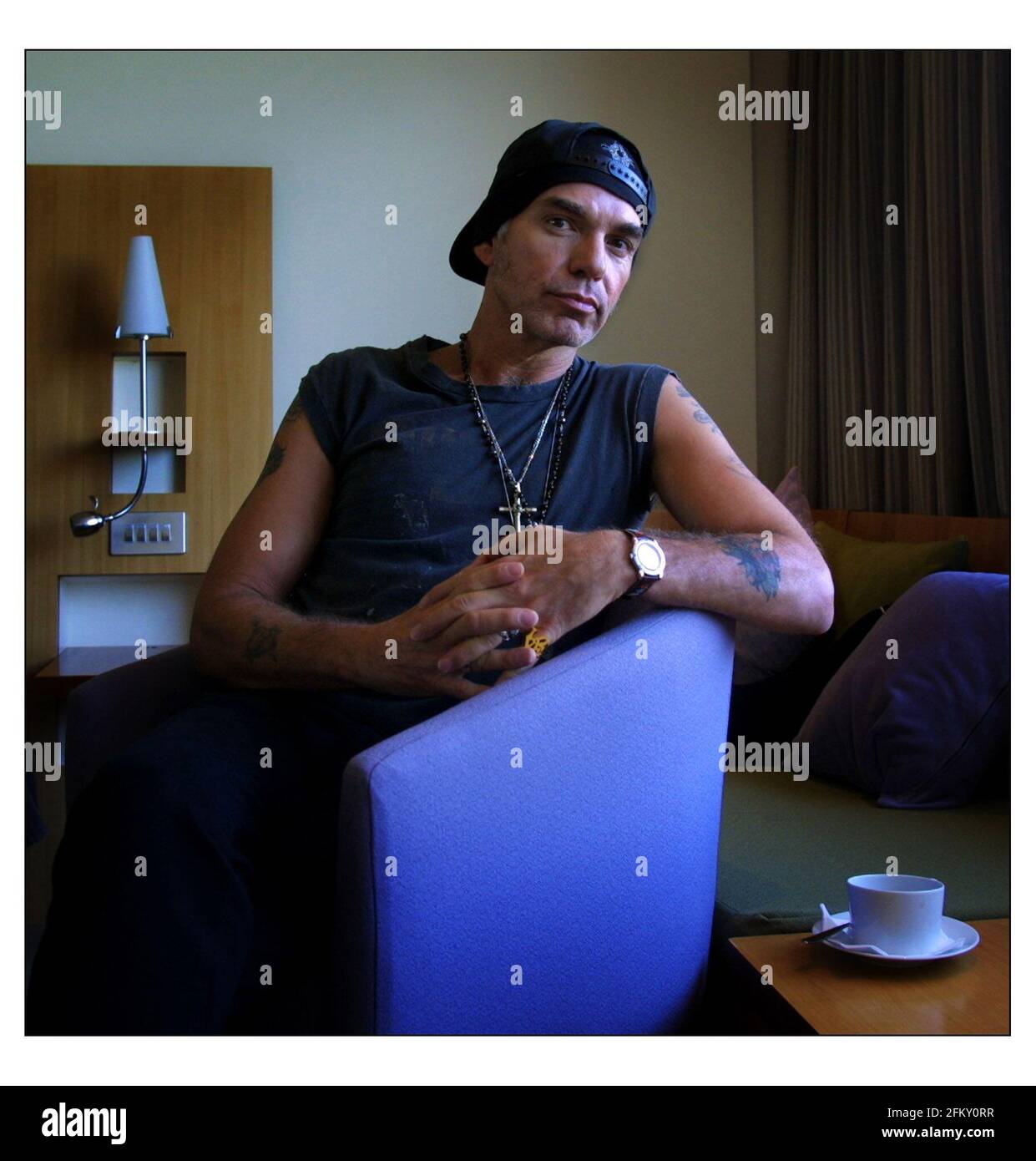 Billy Bob Thornton......London.pic David Sandison 4/7/2001 Stock Photo ...