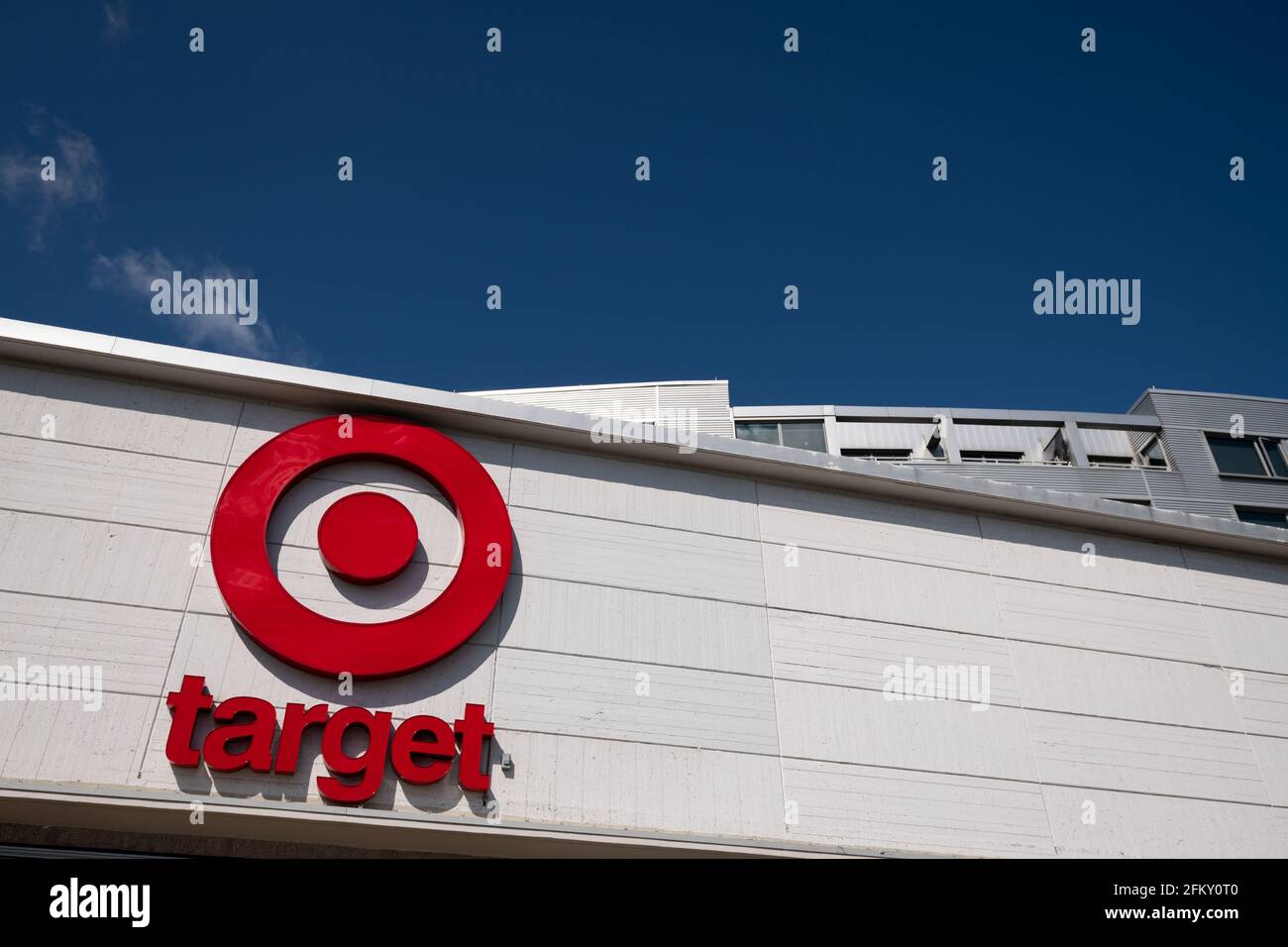 Washington, USA. 04th May, 2021. A general view of a Target logo at a ...