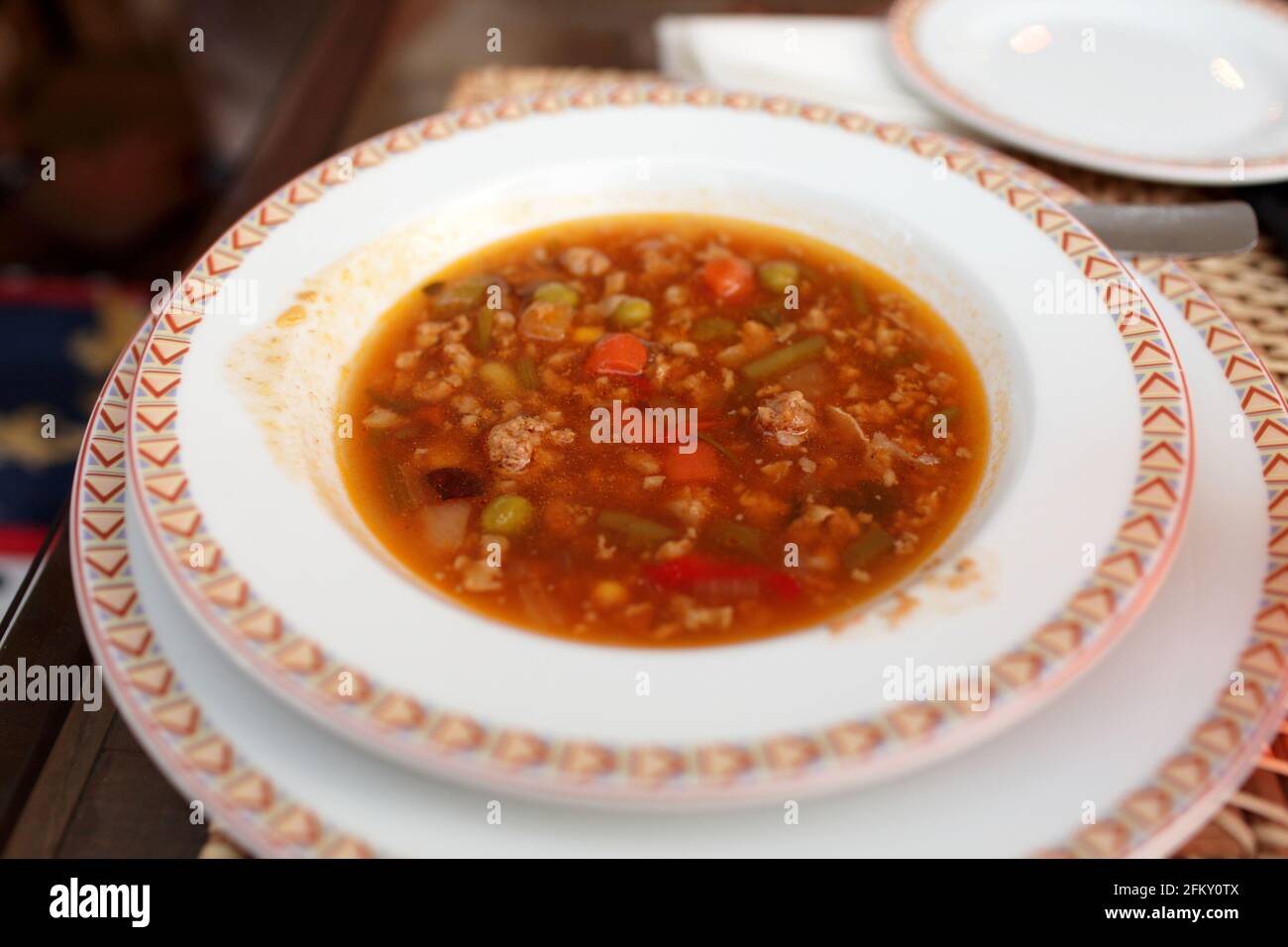 Restaurant mexico chicken soup hi-res stock photography and images - Alamy
