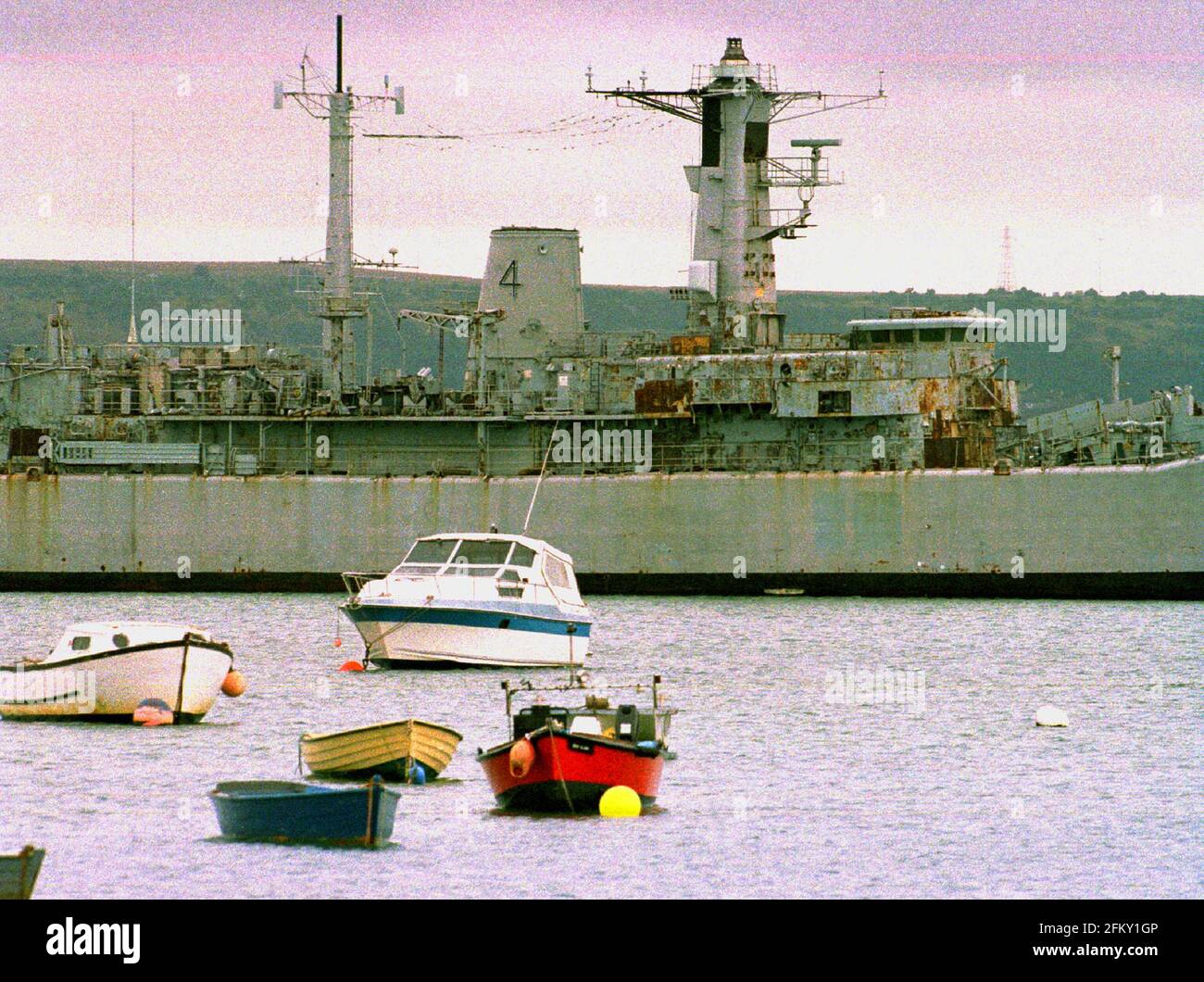 FRIGATE HMS SIRIUS A RUSTING HULK IN THE UPPER REACHES OF PORTSMOUTH ...