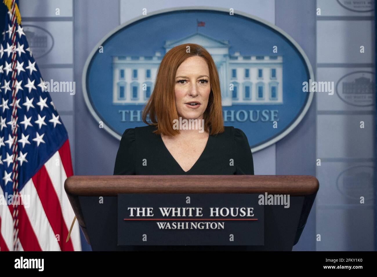 White House Press Secretary Jen Psaki speaks during her daily press ...