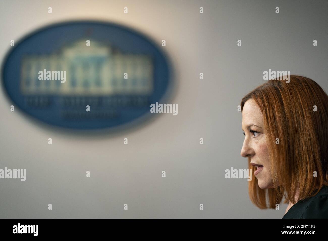 White House Press Secretary Jen Psaki speaks during her daily press ...
