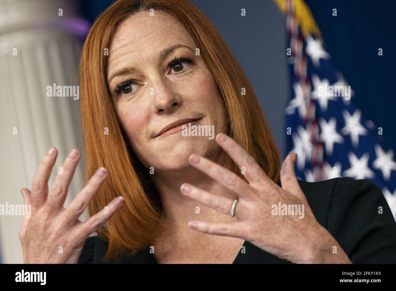 White House Press Secretary Jen Psaki speaks during her daily press ...