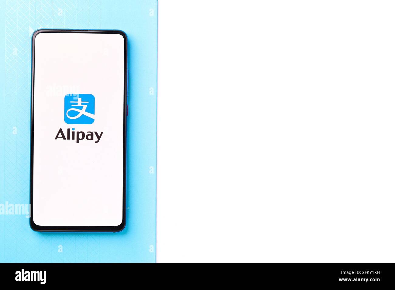 Assam, india - May 04, 2021 : Alipay logo on phone screen stock image ...