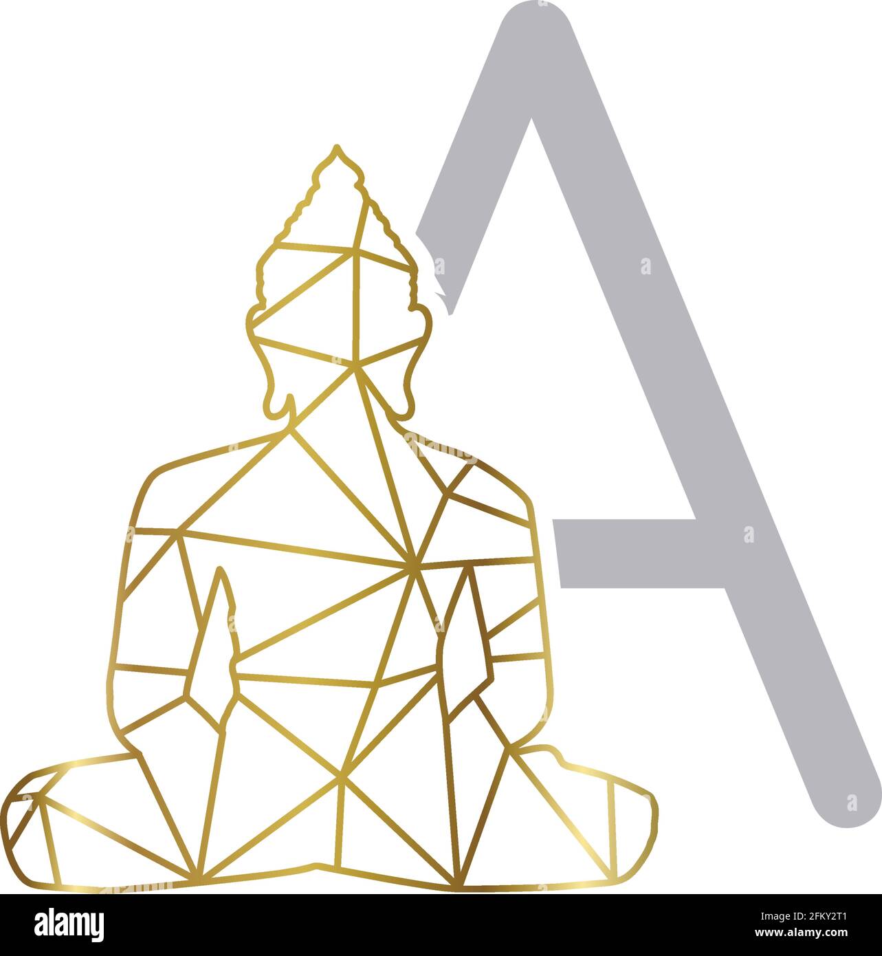BUDDHA letter, vector graphic design element Stock Vector Image & Art ...