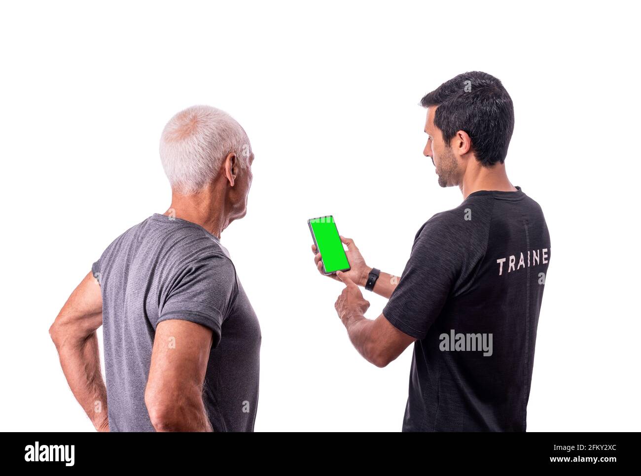 Online fitness training home Cut Out Stock Images & Pictures - Alamy