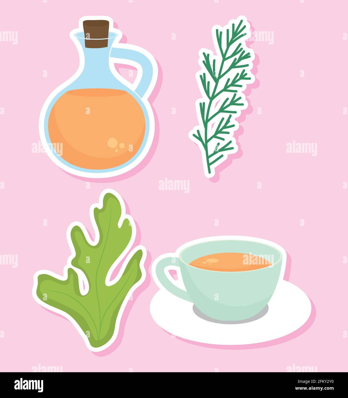 chamomile tea icon set design Stock Vector Image & Art - Alamy