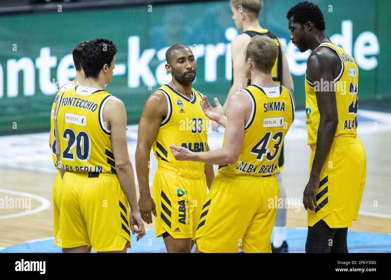Berlin, Germany. 04th May, 2021. Basketball: Bundesliga, Alba Berlin ...