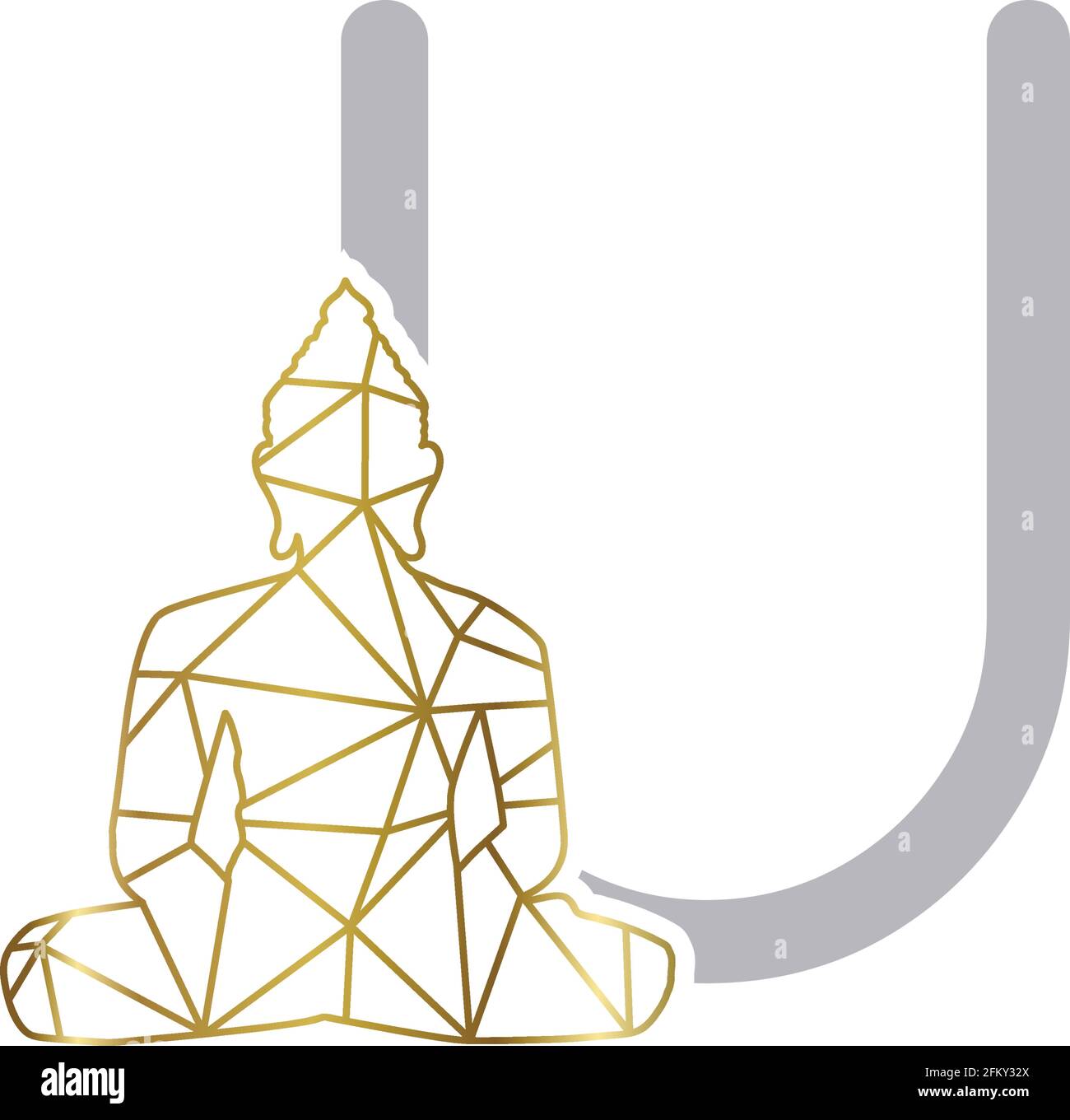 BUDDHA letter, vector graphic design element Stock Vector Image & Art ...