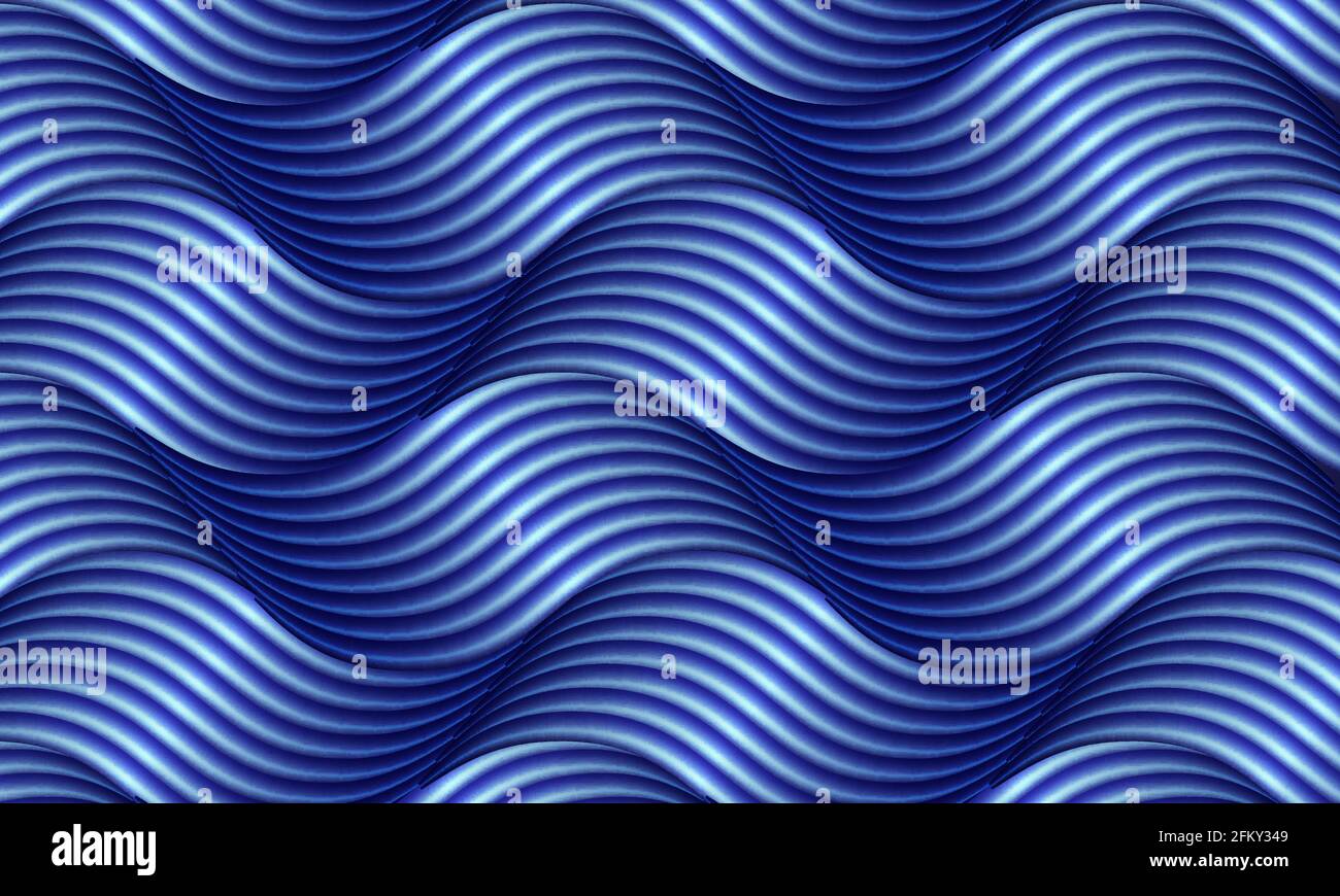 Abstract pattern of geometric waves. The effect of movement and ...