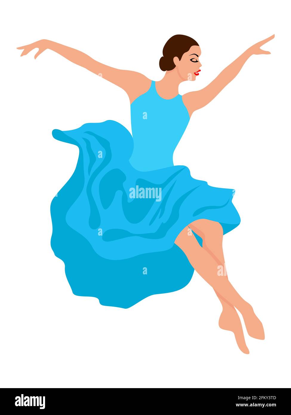 Ballet Dancer Jumping Drawing