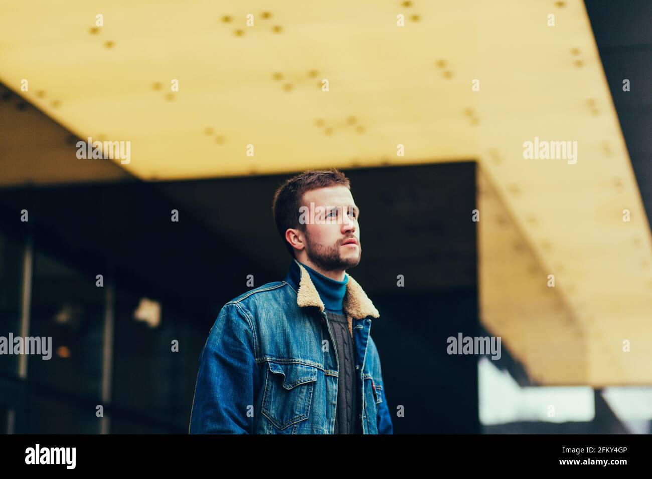 Young guy going on street hi-res stock photography and images - Alamy
