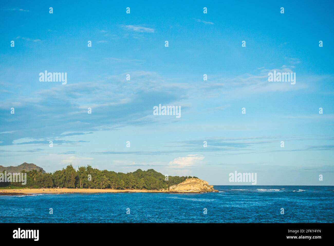 Shipwreck beach as viewed from Poipu point on island of Hawaii Stock ...