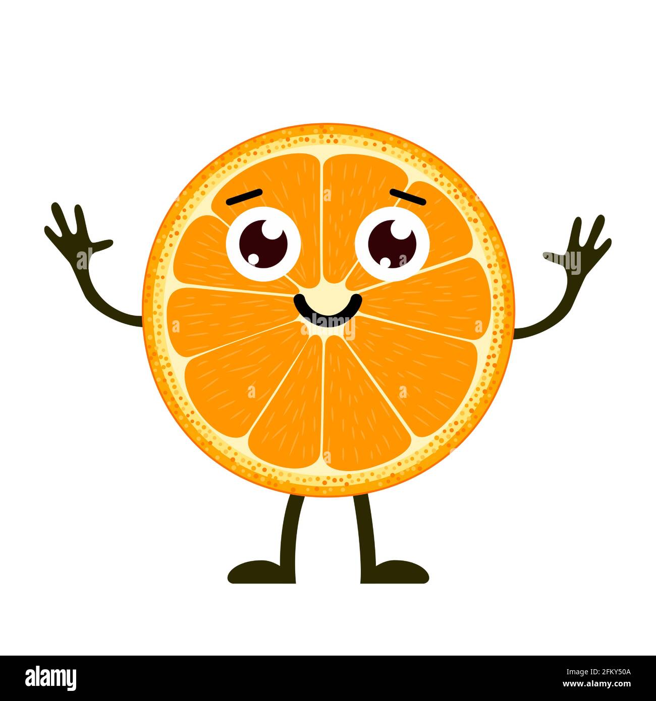 orange character cute Stock Vector Image & Art - Alamy