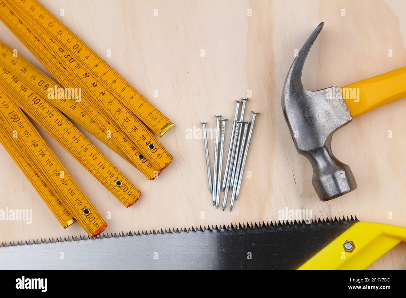 Vintage steel ruler hi-res stock photography and images - Alamy