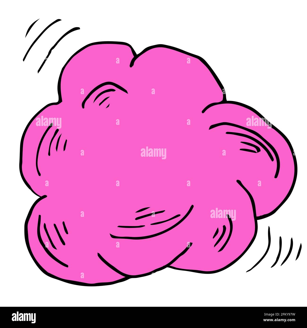 Hand drawn speech bubbles. Doodle style thinking balloons isolated on ...