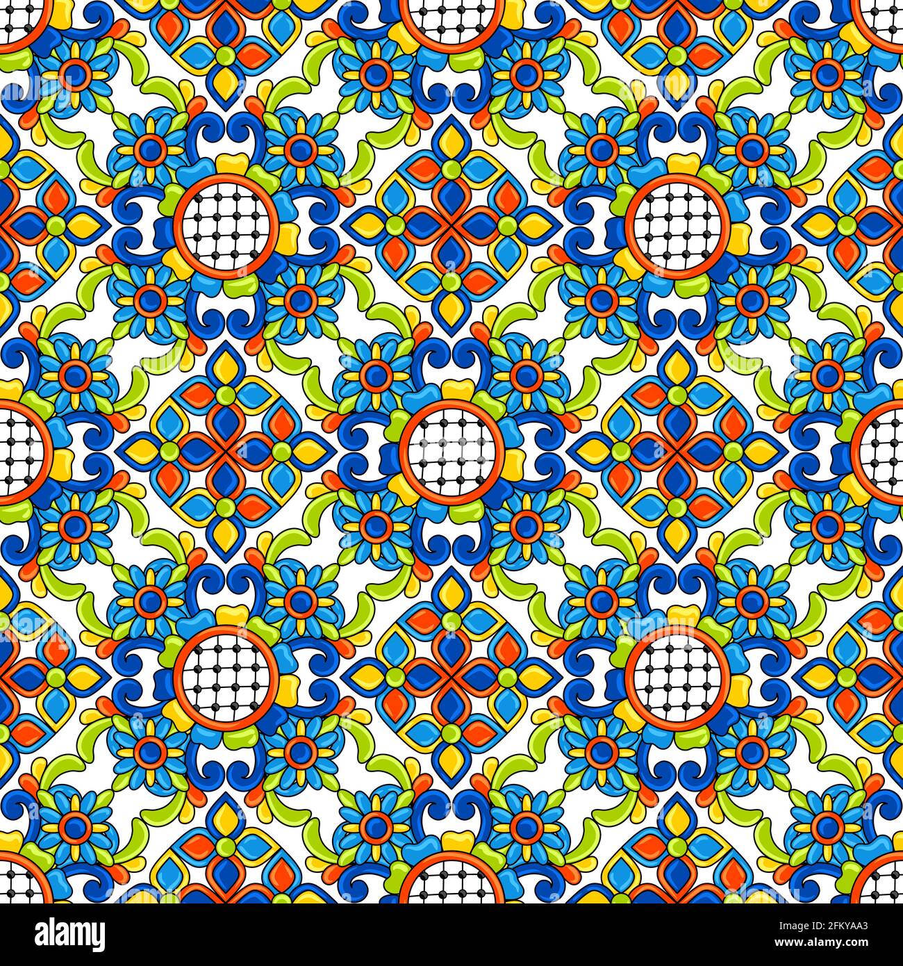 Repeating leaf decoration Cut Out Stock Images & Pictures - Alamy