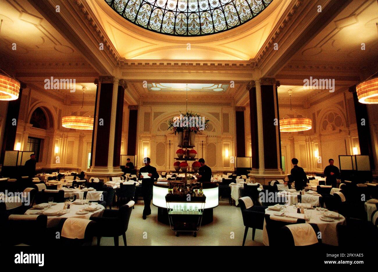 Aurora Restaurant London January 2000 Stock Photo - Alamy
