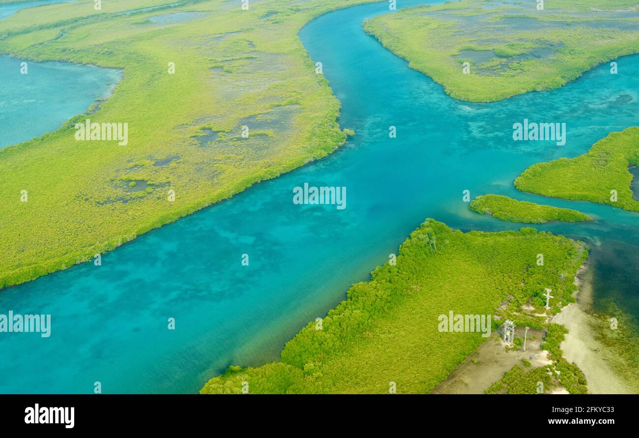 Aerial shot of belize hi-res stock photography and images - Alamy
