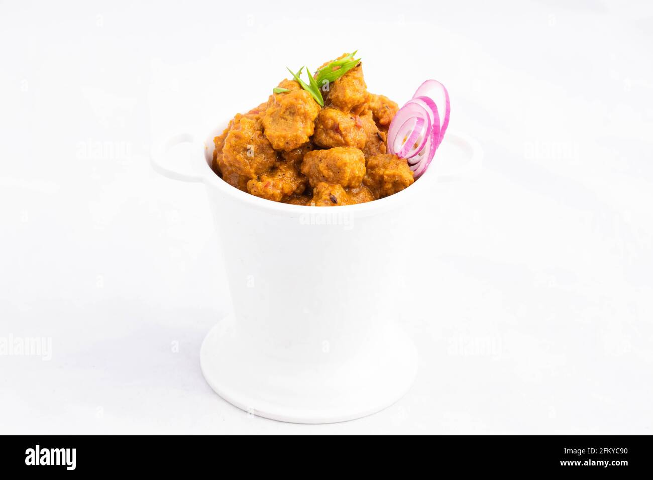 Veg Curry Masala Sabji Soya Chunks Nutri Nugget Made Of Soy Served In ...