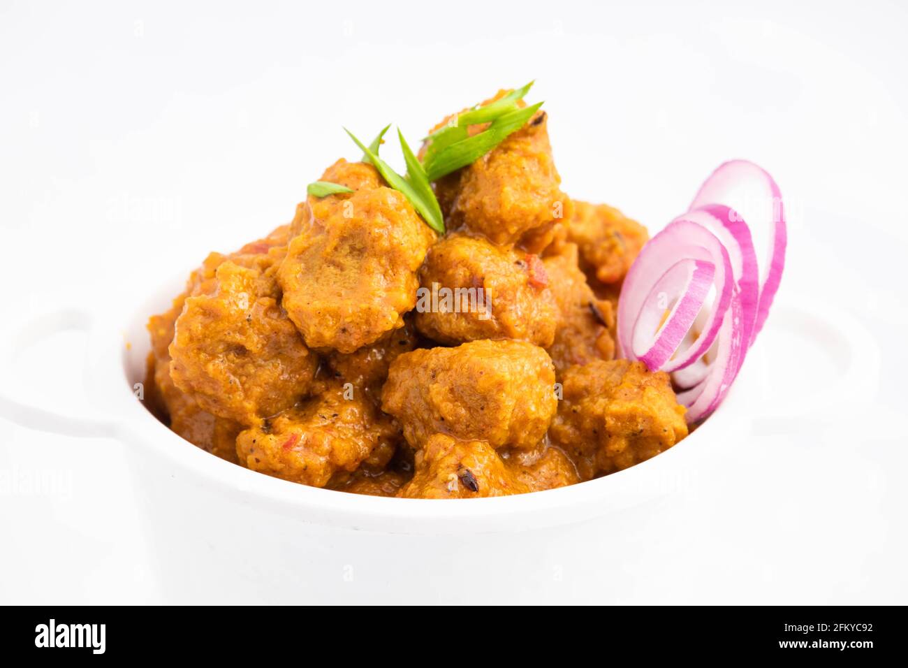Veg Curry Masala Sabji Soya Chunks Nutri Nugget Made Of Soy Served In ...