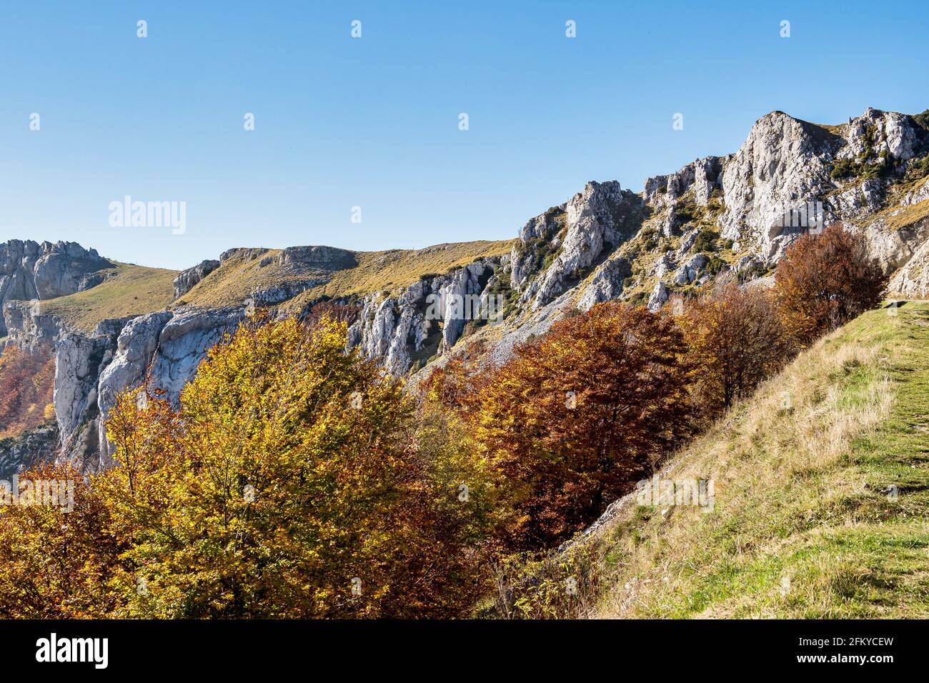 French countryside. Col de la Bataille: view of the heights of the ...