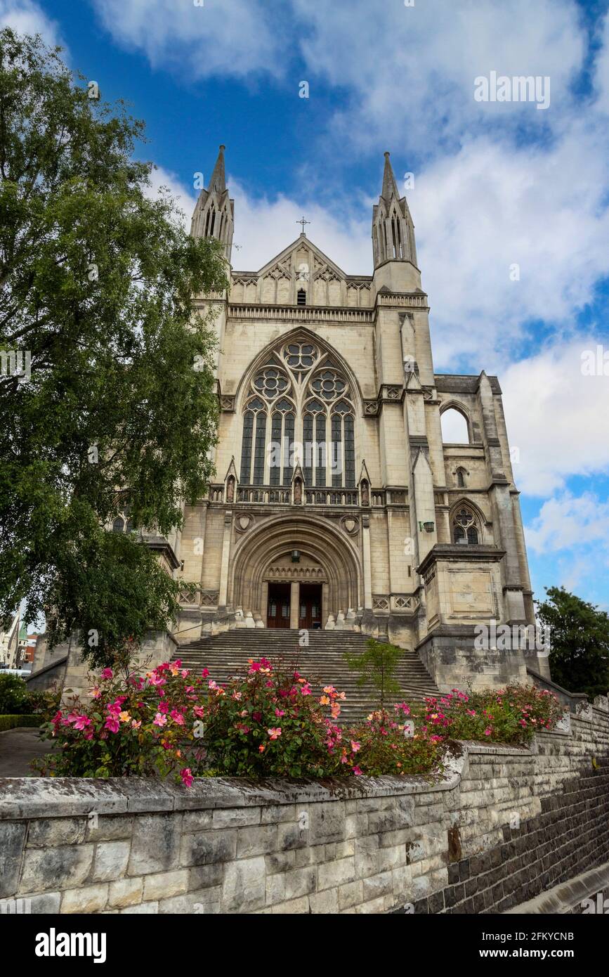Portal of St Pauls Cathedral in Dunedin, South Island of New Zealand ...
