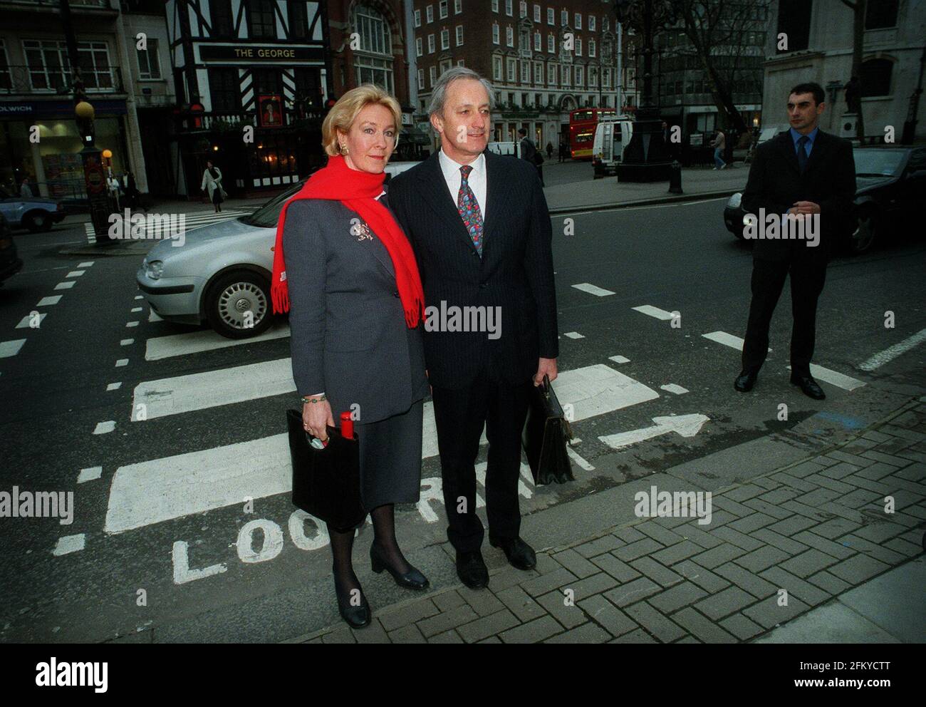 Nigel Hamilton Dec 2000 arriving at High Court today with his wife ...